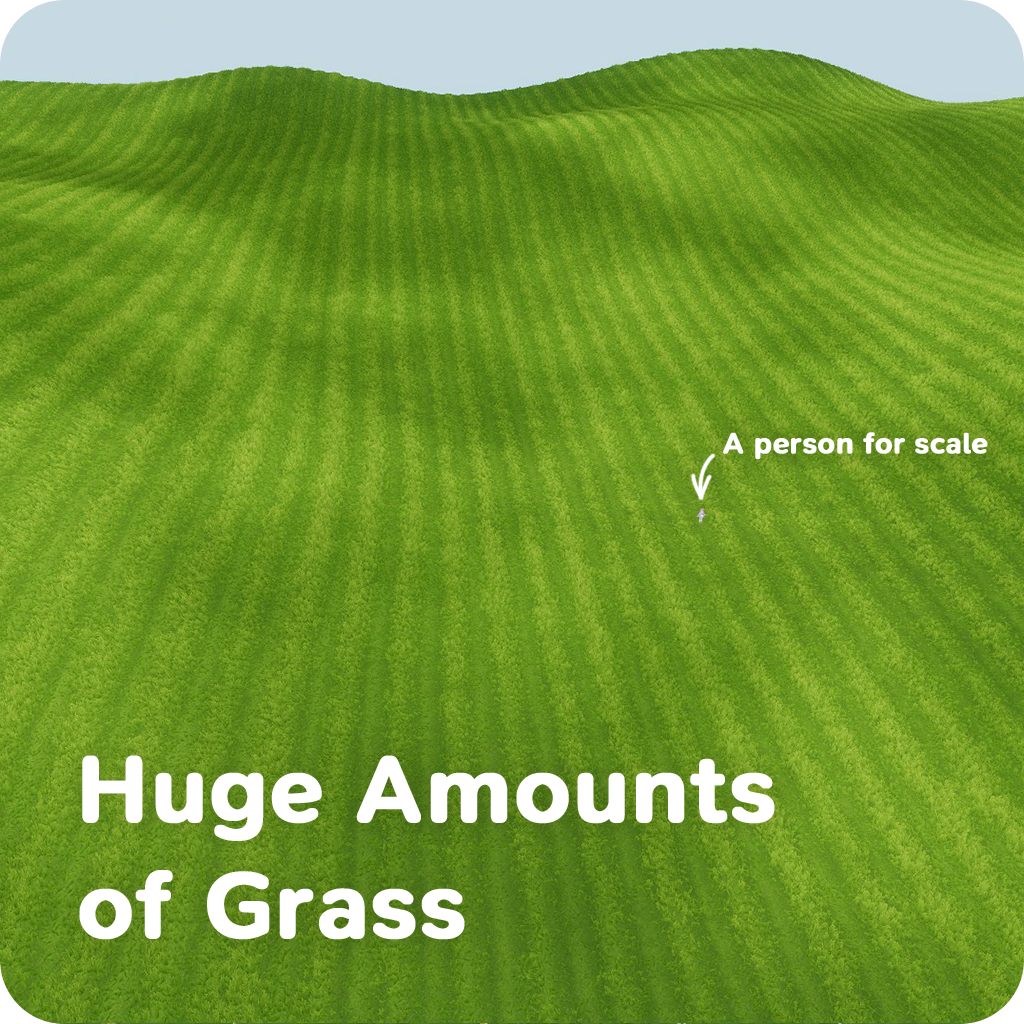 GPU Infinite Grass - 軽量高速GPU草描画システム - RED_SIM - BOOTH