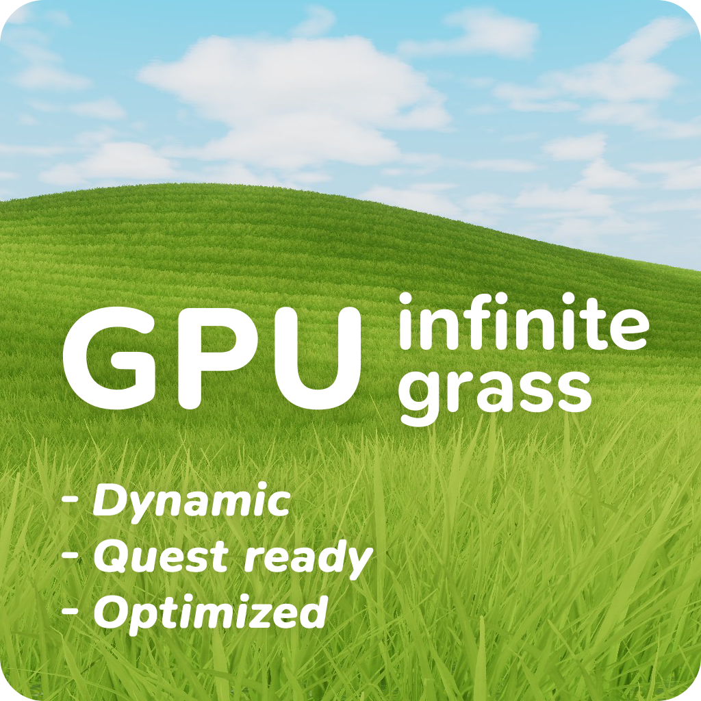 GPU Infinite Grass - 軽量高速GPU草描画システム - RED_SIM - BOOTH