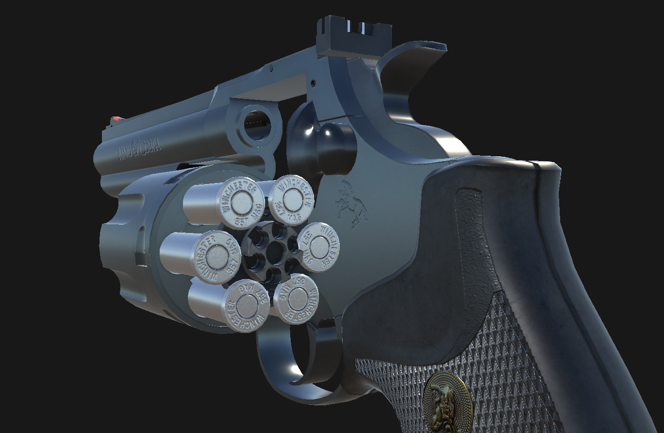 【VRChat想定】Colt King Cobra .357 Magnum - #ATGunWorks - BOOTH