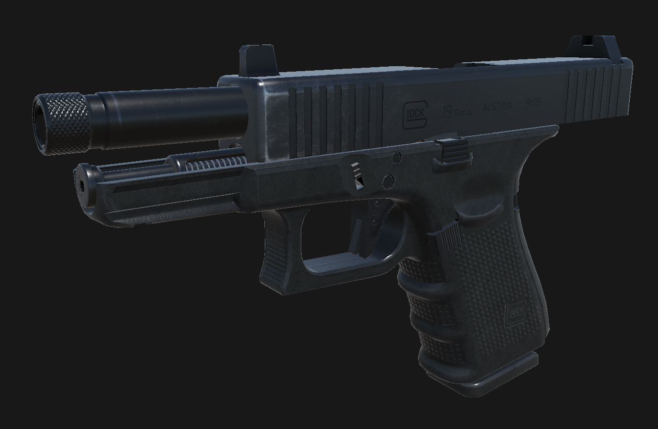 【VRChat想定】GLOCK 19 Gen4 - #ATGunWorks - BOOTH