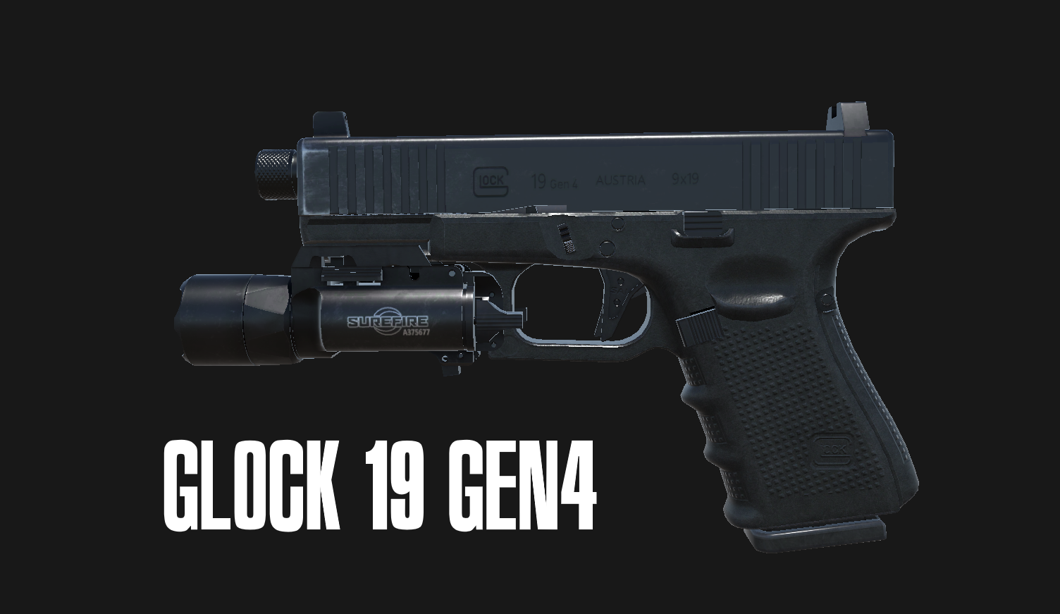 【VRChat想定】GLOCK 19 Gen4 - #ATGunWorks - BOOTH