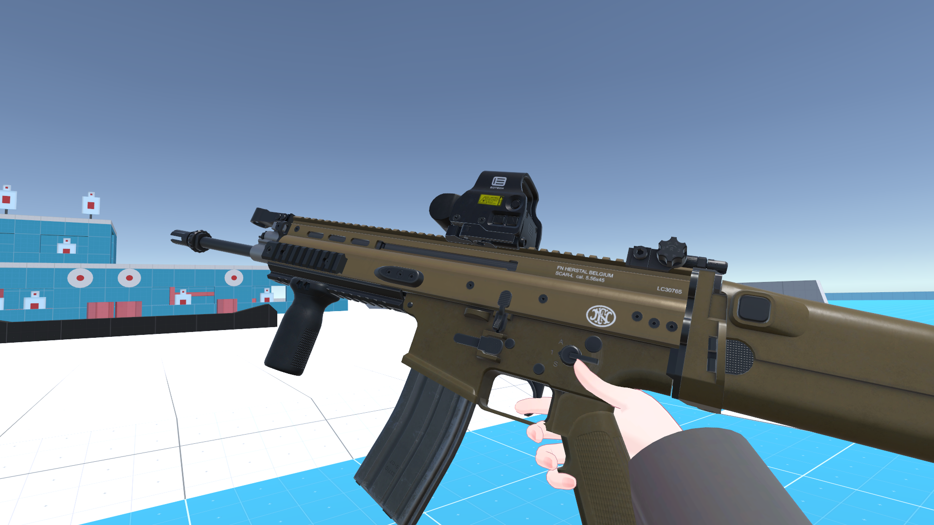 【VRChat想定】FN SCAR-L - #ATGunWorks - BOOTH
