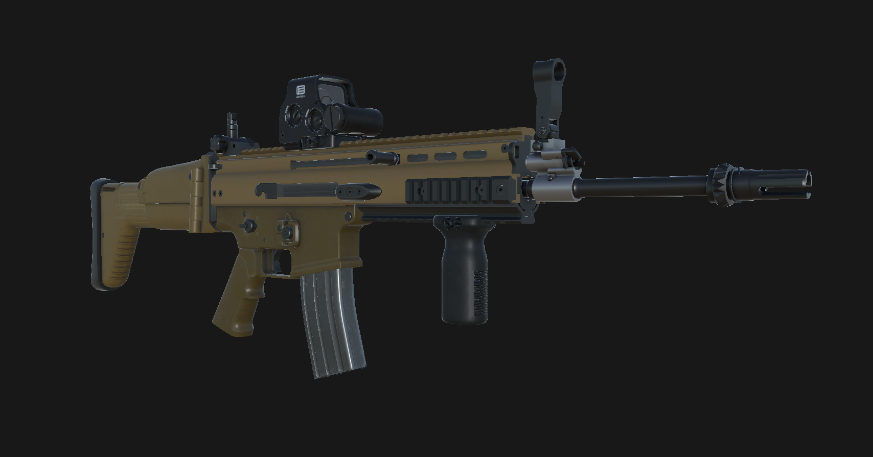 【VRChat想定】FN SCAR-L - #ATGunWorks - BOOTH