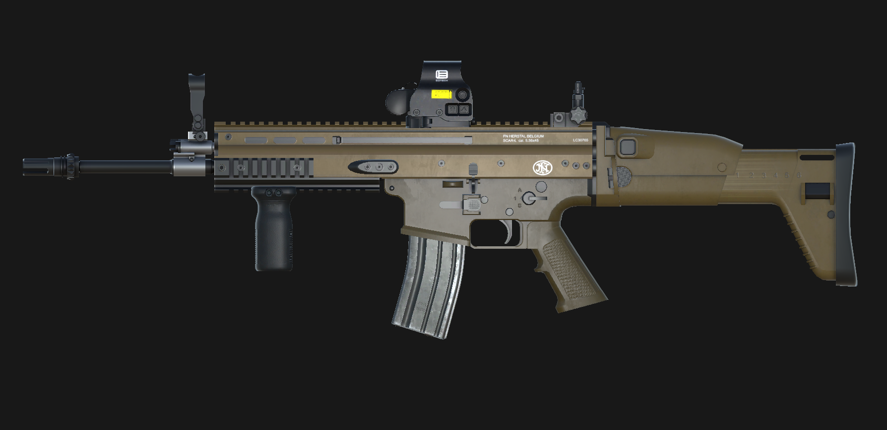 【VRChat想定】FN SCAR-L - #ATGunWorks - BOOTH