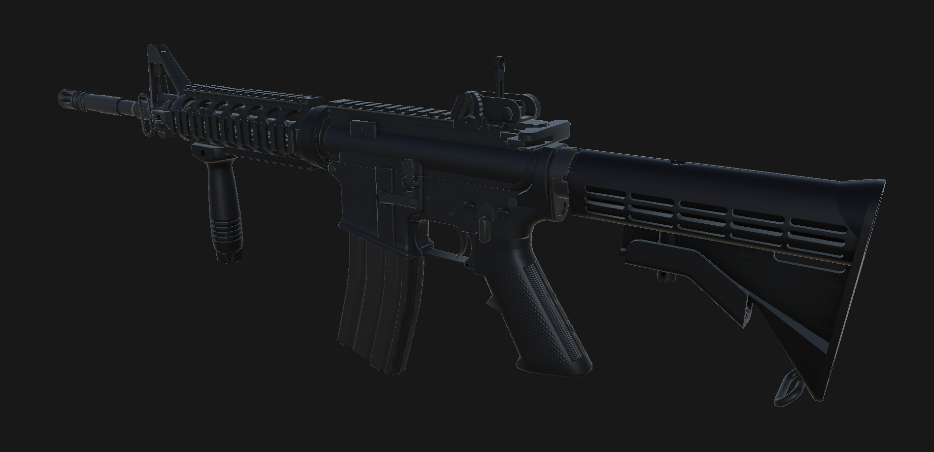 【VRChat想定】FN-15 Military Collector M4 - #ATGunWorks - BOOTH