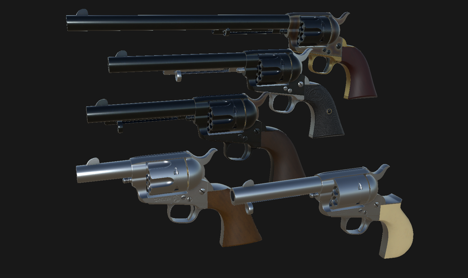 【VRChat想定】Colt SAA 1st gen パック - #ATGunWorks - BOOTH