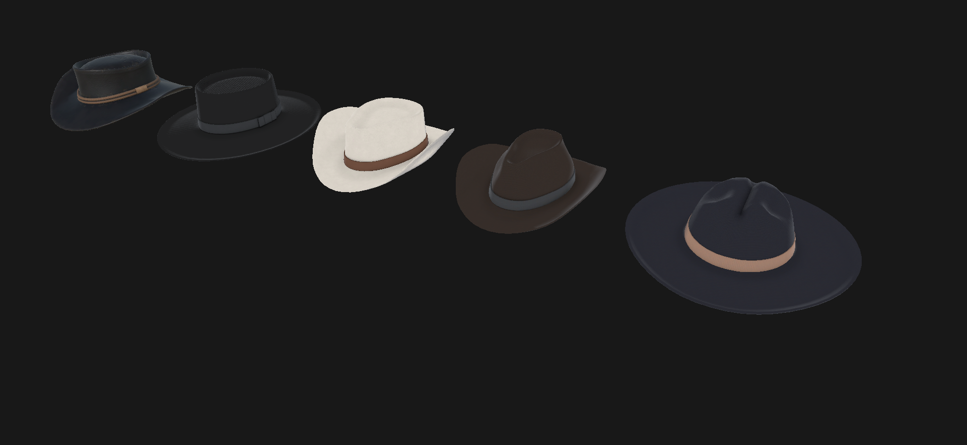 【VRChat想定】カウボーイハット - #ATGunWorks - BOOTH