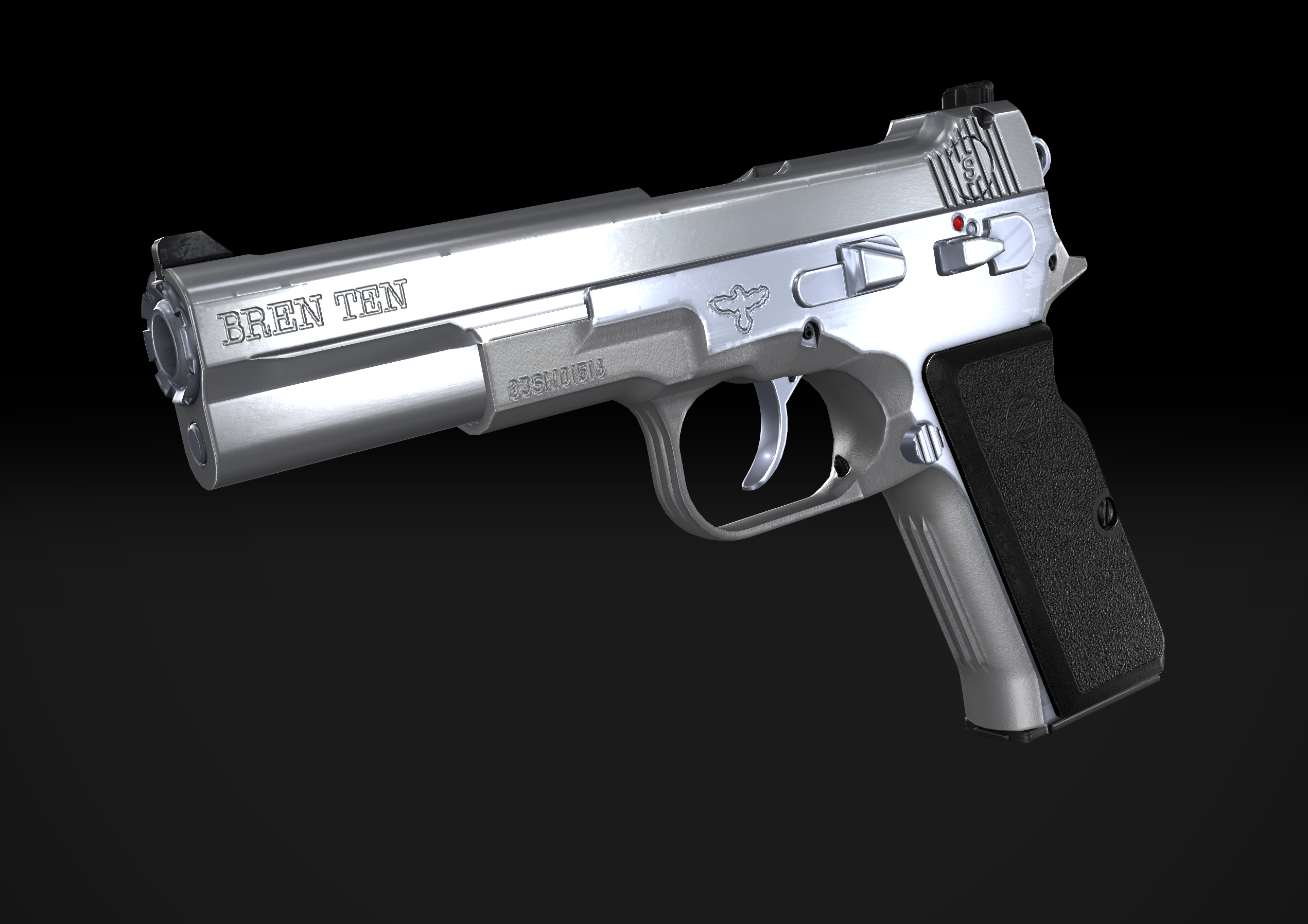 【VRChat想定】Bren Ten 10mm pistol - #ATGunWorks - BOOTH