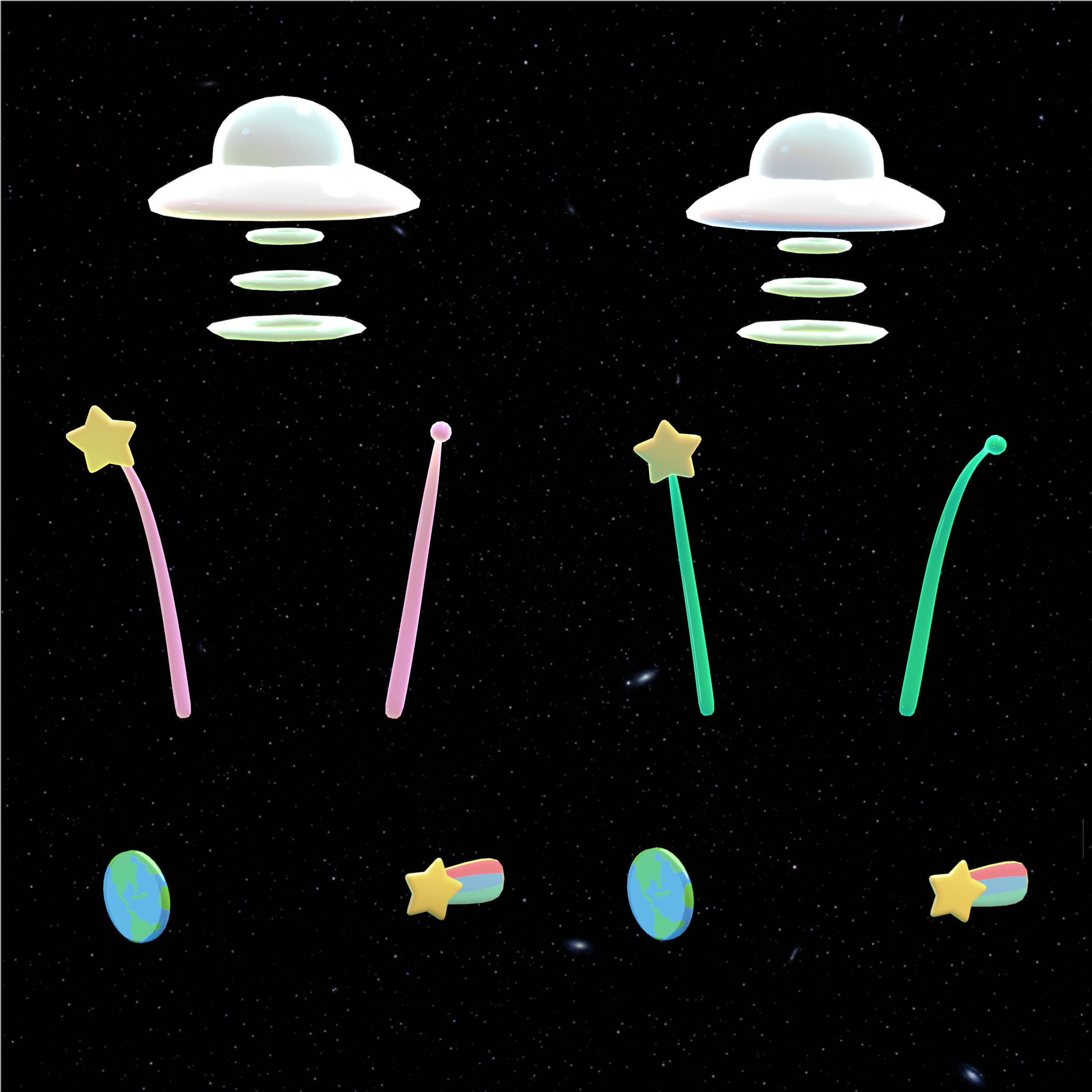 ぷるぷるUFO! / 어느별에서왔니?! - yamx2 - BOOTH
