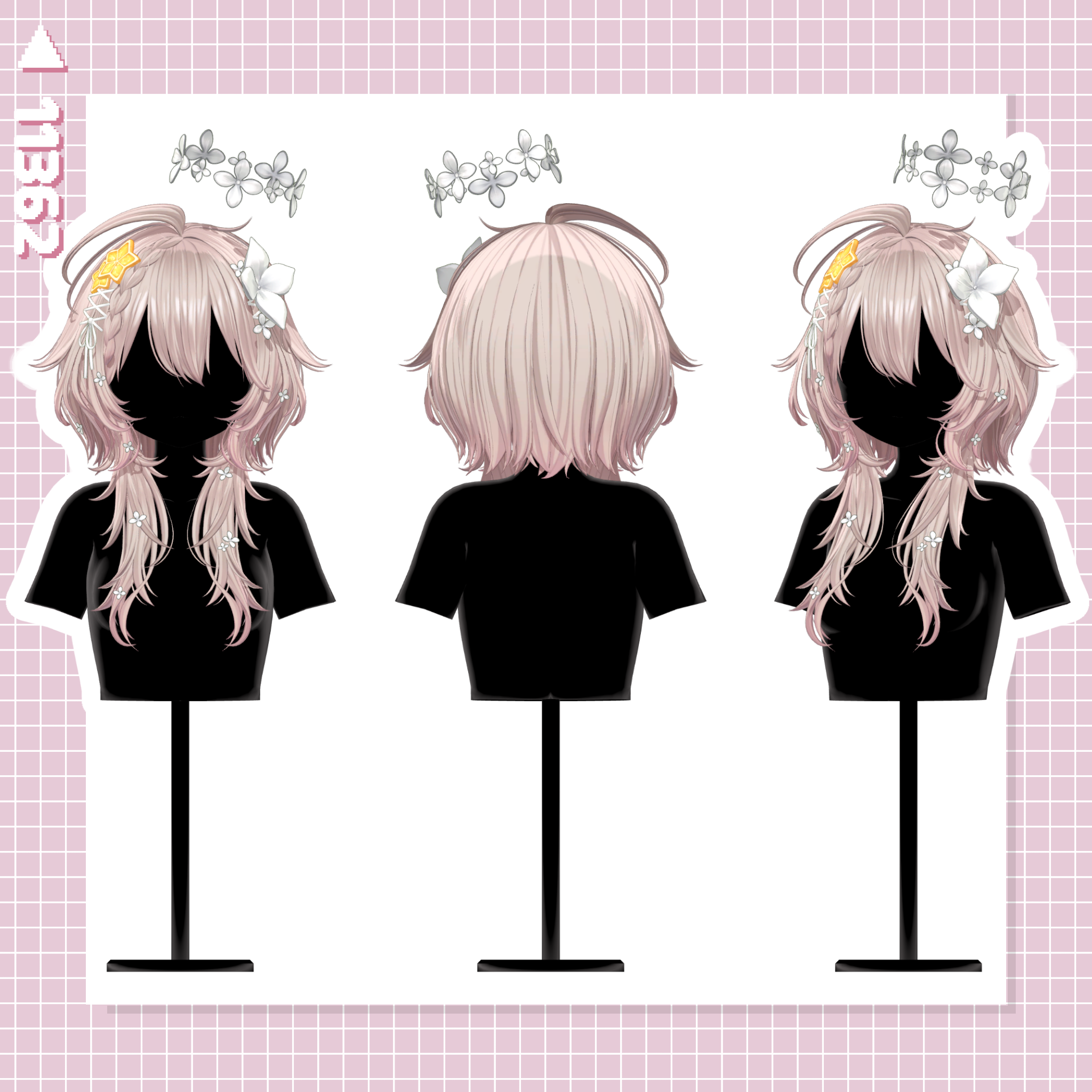 【10 avatars】【VRC Hair】♥ Raina_Hair ♥ - Nanaha - BOOTH