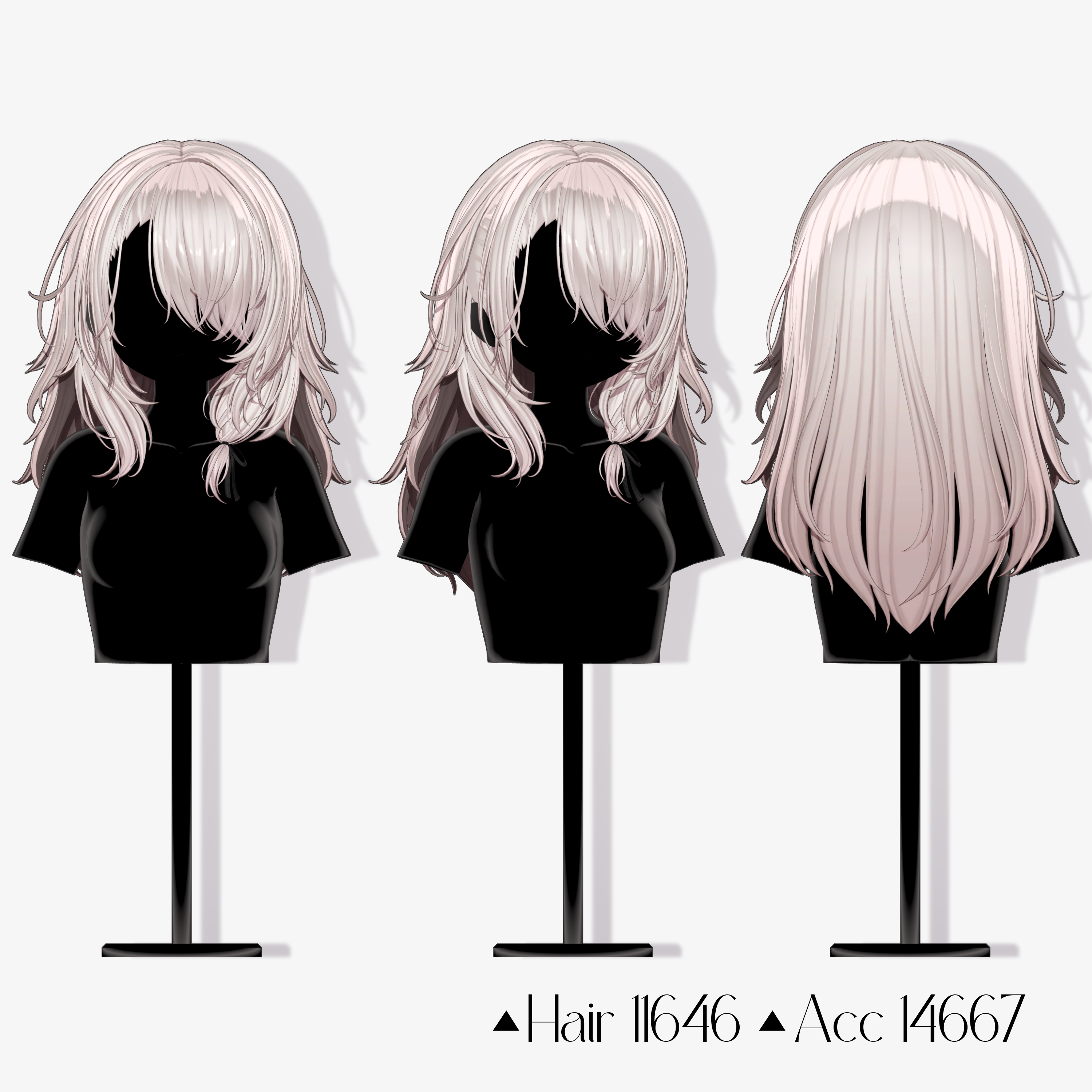 【12 avatars】【VRC Hair】♥ Sena_Hair ♥ - Nanaha - BOOTH