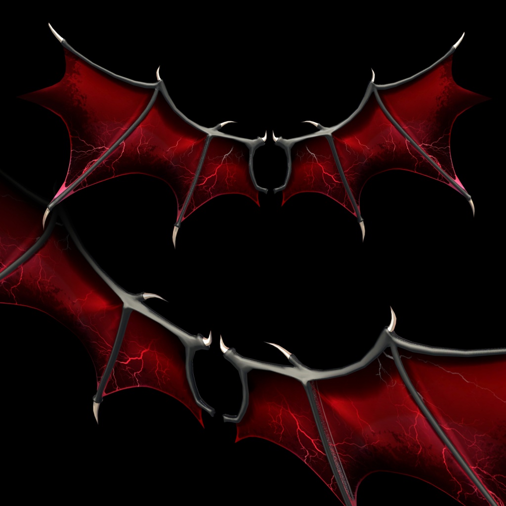 Shrouded Demon Wings - ugul - BOOTH