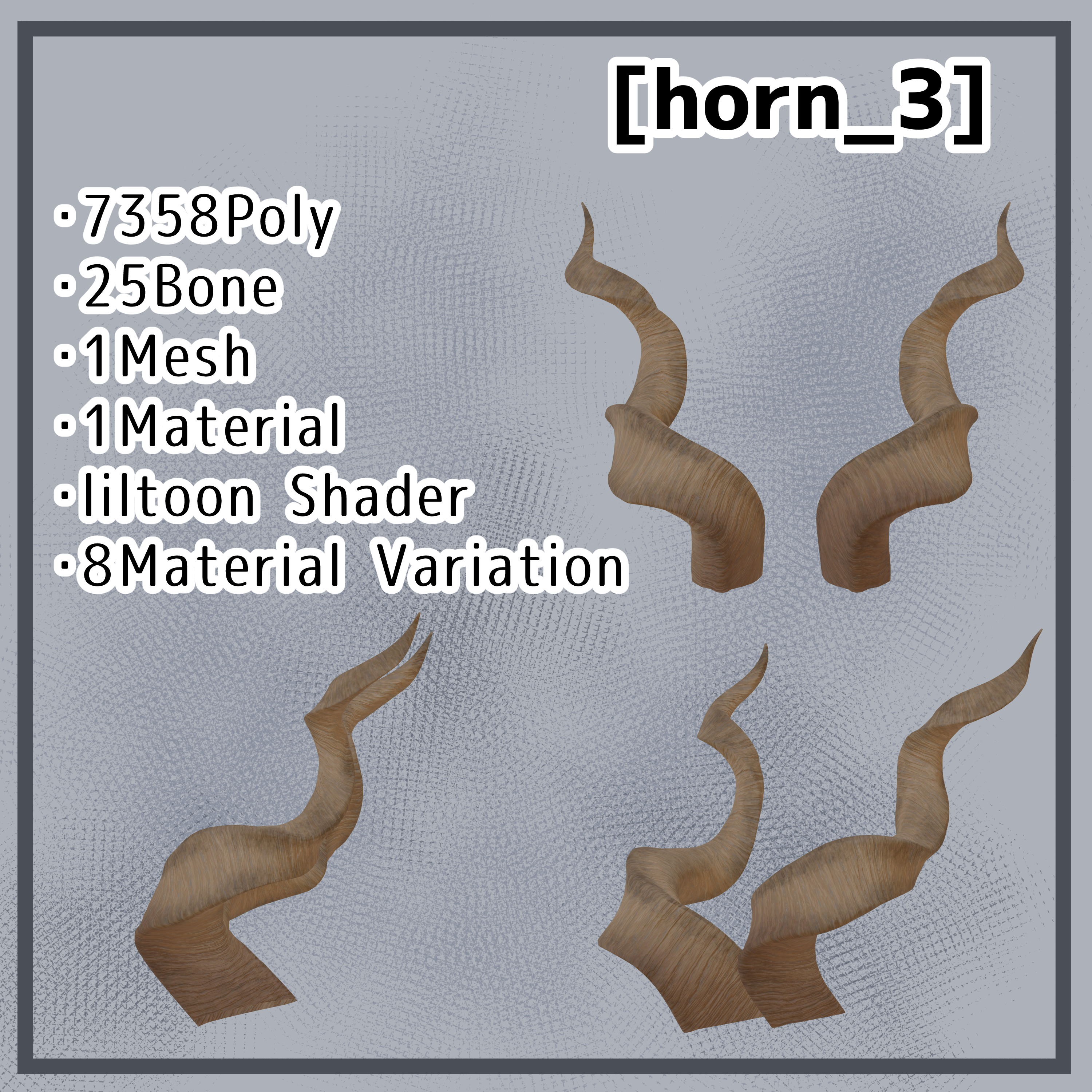 付け角3 -horns 3- - 三叉屋 - BOOTH