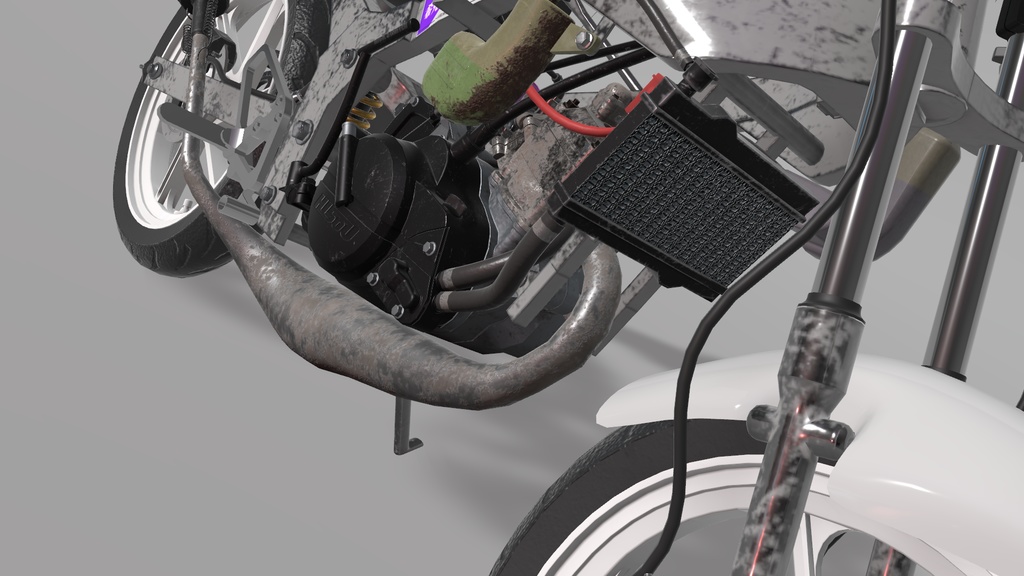 原付バイクVR-1 Ver3.2[VRChat][バイク 3Dモデル] - HI50UFACTORY - BOOTH