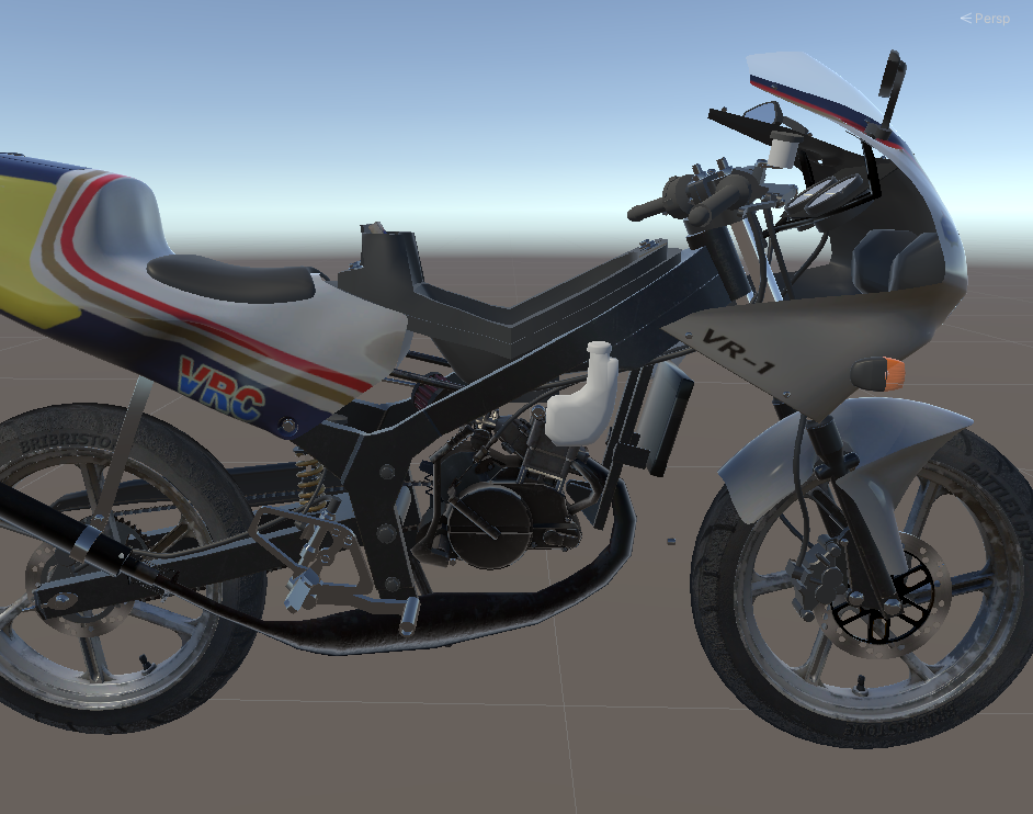 原付バイクVR-1 Ver3.0[VRChat][バイク 3Dモデル] - HI50UFACTORY - BOOTH