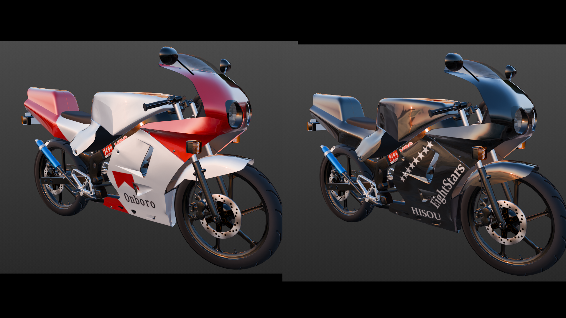 原付バイクVR-1 Ver2.0[VRChat][バイク 3Dモデル] - HI50UFACTORY - BOOTH