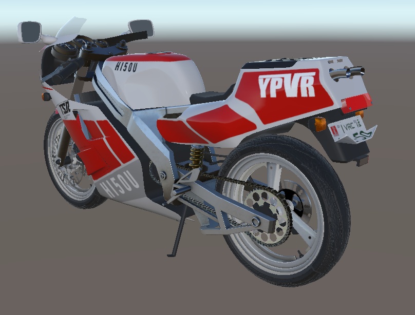 TSR250 3MA [VRChat]バイク 3Dモデル - HI50UFACTORY - BOOTH