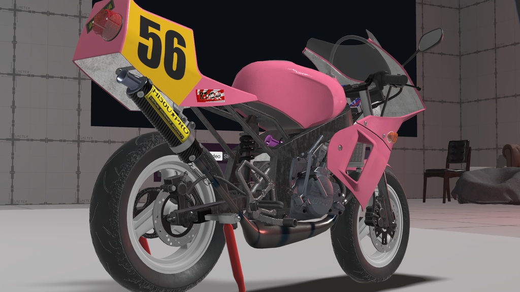[VRChat]原付バイク 3Dモデル VRR50 [バイク3Dモデル] - HI50UFACTORY - BOOTH