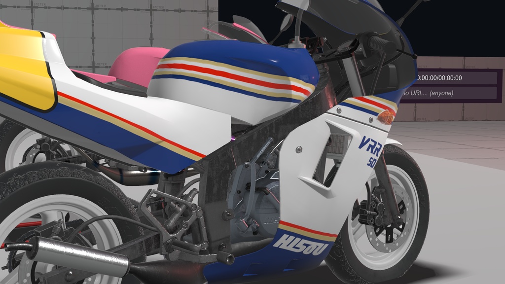 [VRChat]原付バイク 3Dモデル VRR50 [バイク3Dモデル] - HI50UFACTORY - BOOTH