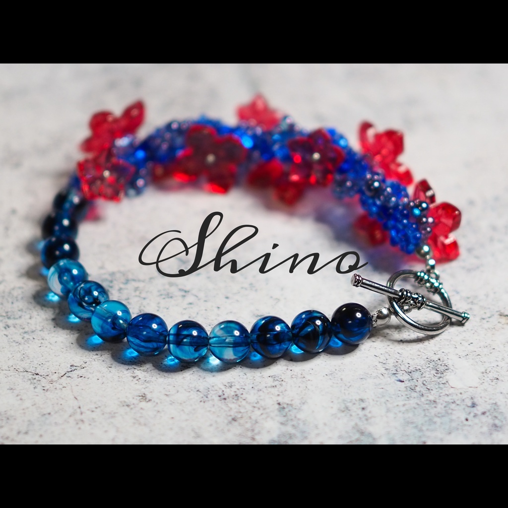 花纏うブレスレット【Shino】 - Jasper&Cats - BOOTH