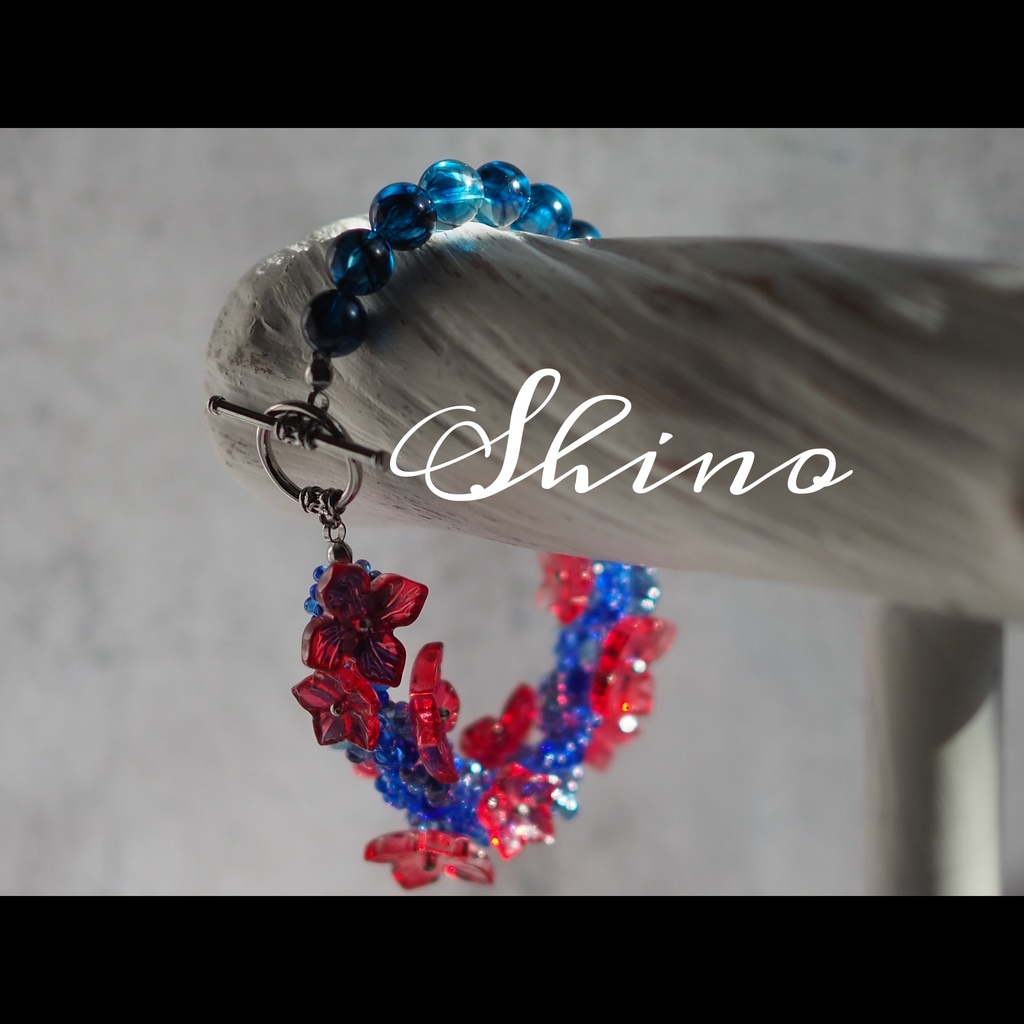 花纏うブレスレット【Shino】 - Jasper&Cats - BOOTH