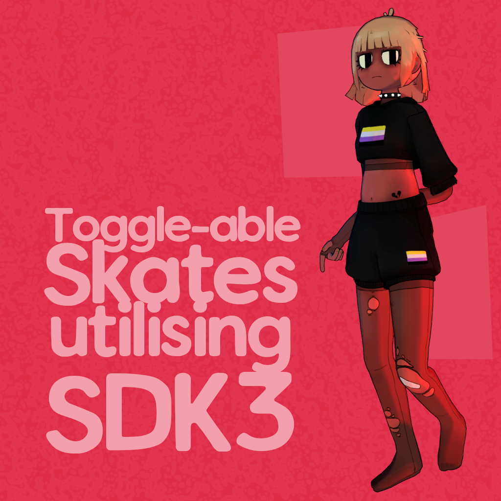 Goth Skater Girl (VRChat Avatar) - blueasis' store - BOOTH