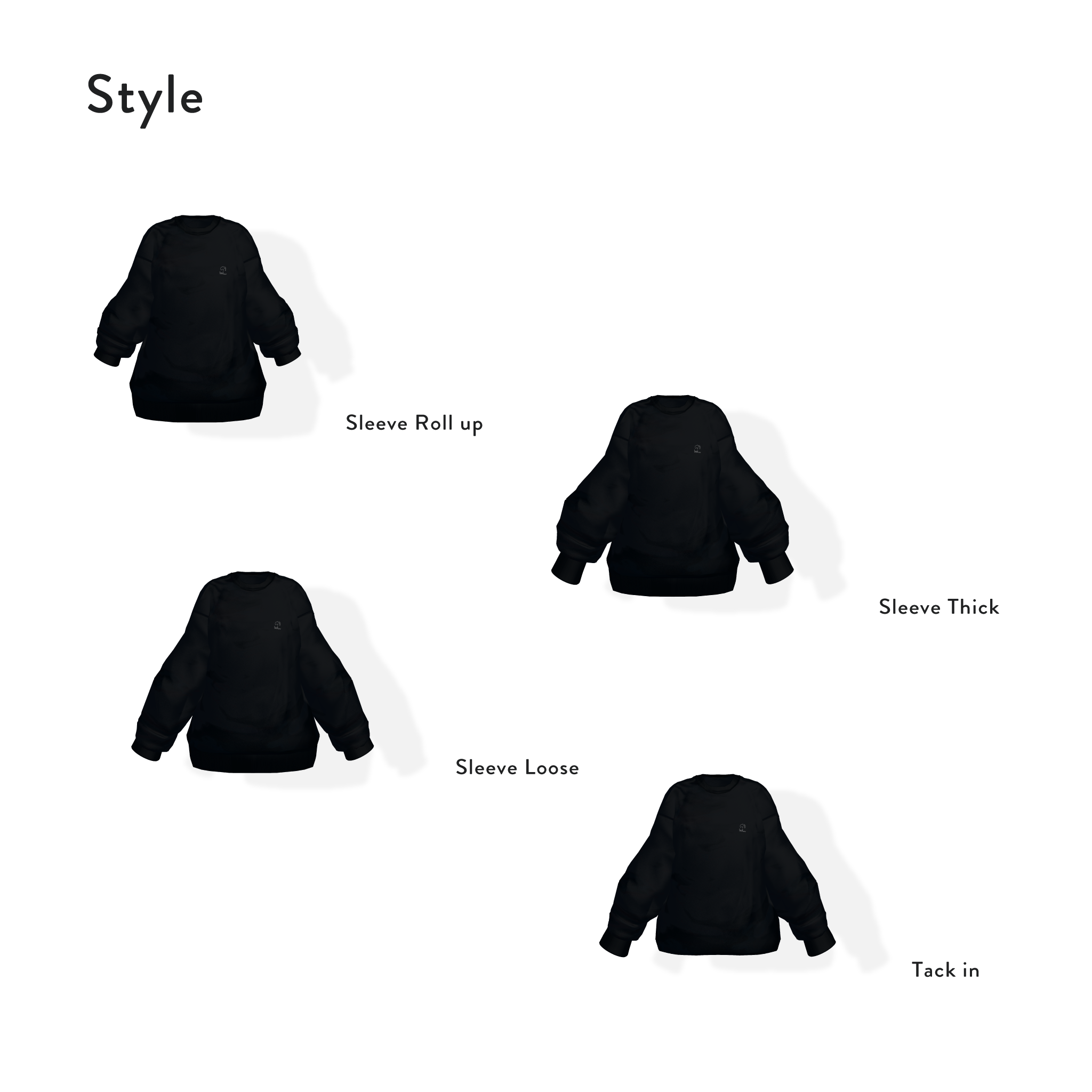 [Virtual Clothes] Dabo-Dabo Sweat2 - muuque. - BOOTH