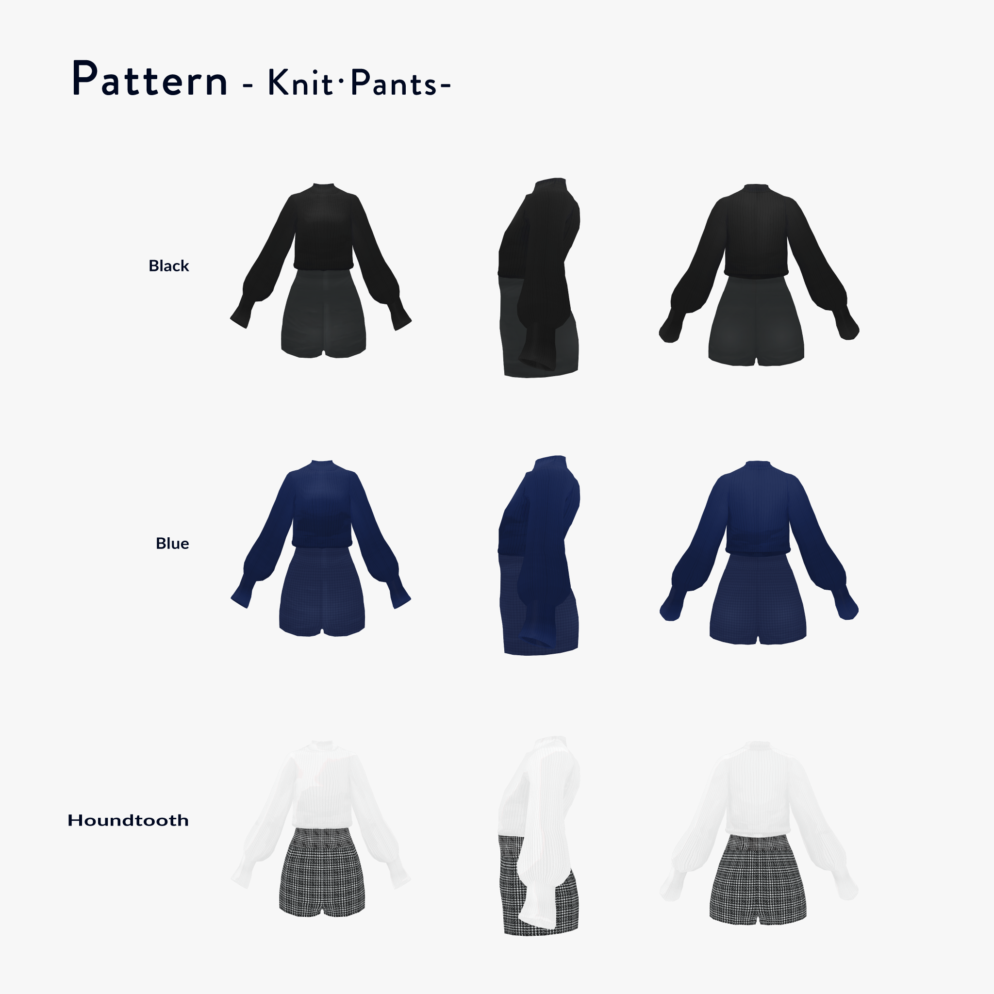 [Virtual Clothes] MQ02 - muuque. - BOOTH