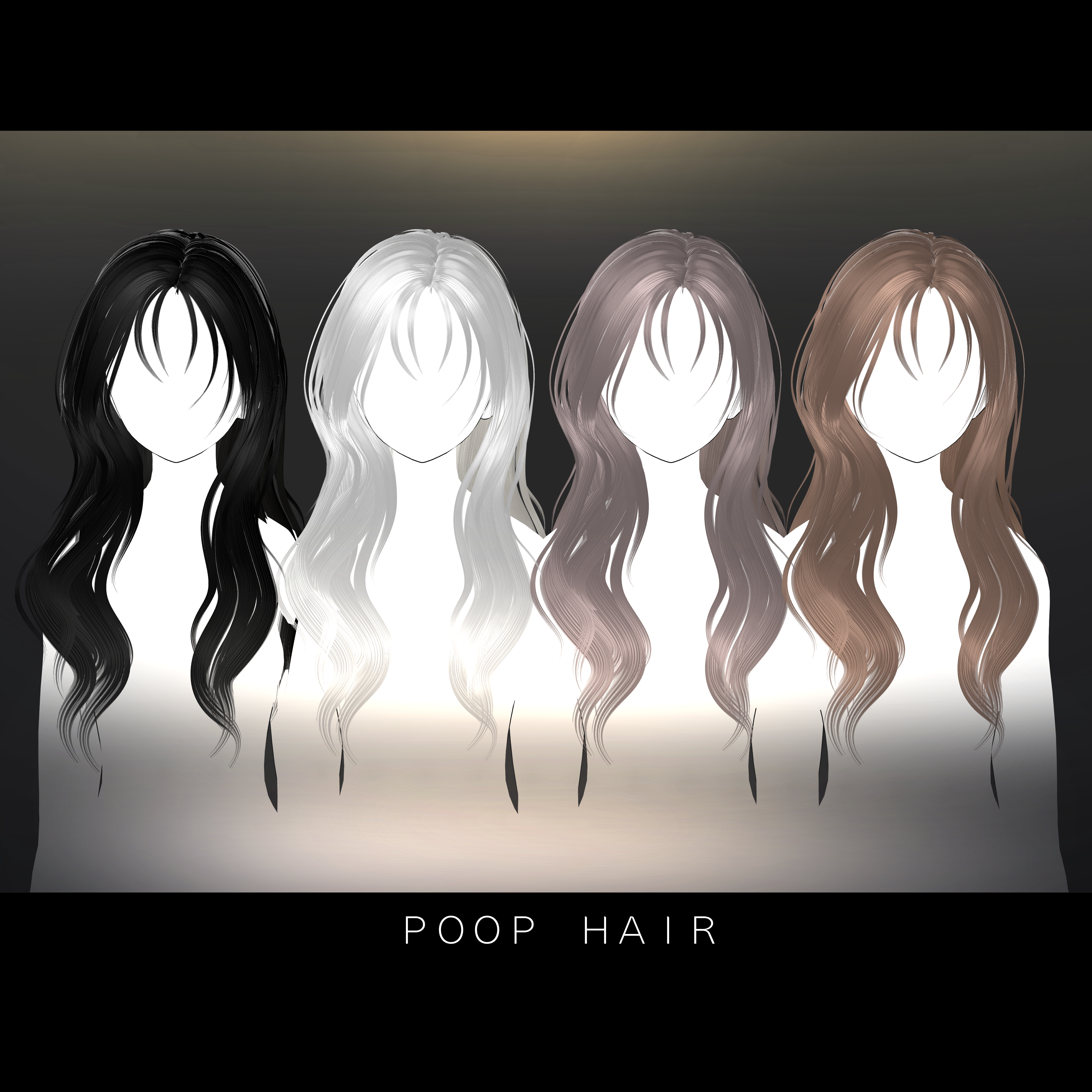 ꣑୧ 【 Shinra & Lumina 】 ꣑୧ simple Hair 04&05 - Poop - BOOTH