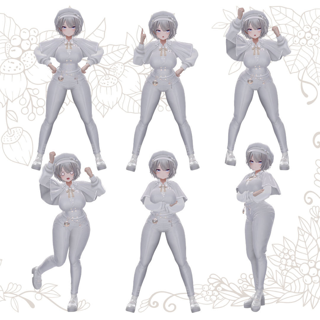 【無料20Pose】ポンコツメイドポーズ集【AvatarPoseLibrary対応】 - カケルのアトリエ - BOOTH