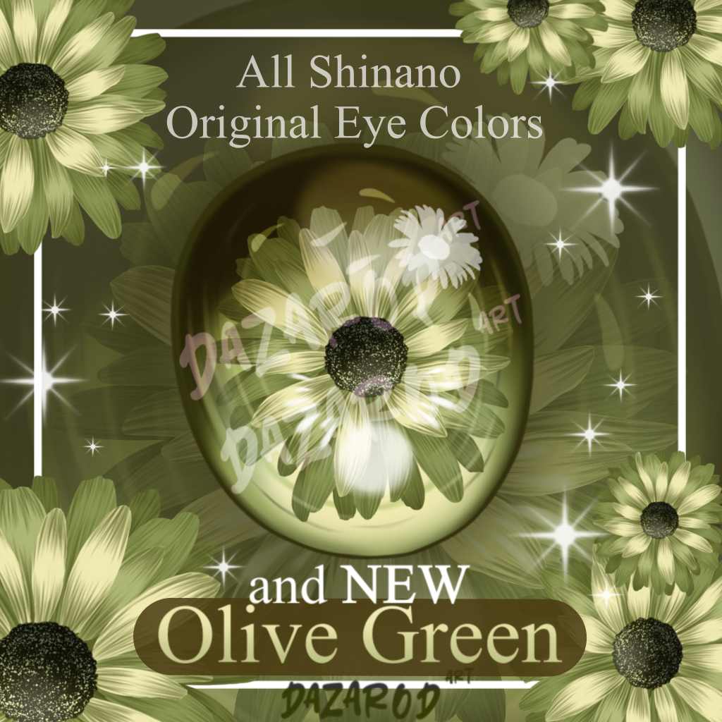 FREE Shinano Daisy Eyes Textures 15 colors - DazarodArt - BOOTH