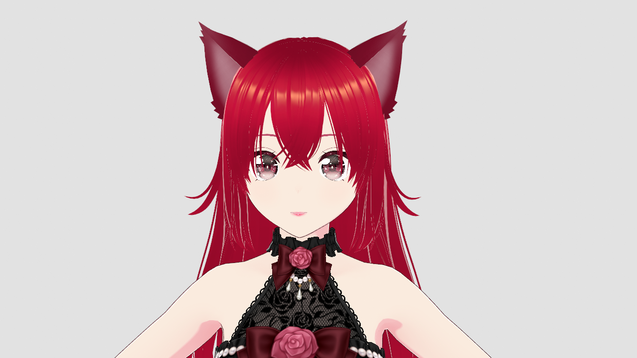 3D Model Feline Girl Cat Red - Rinoa92 - BOOTH
