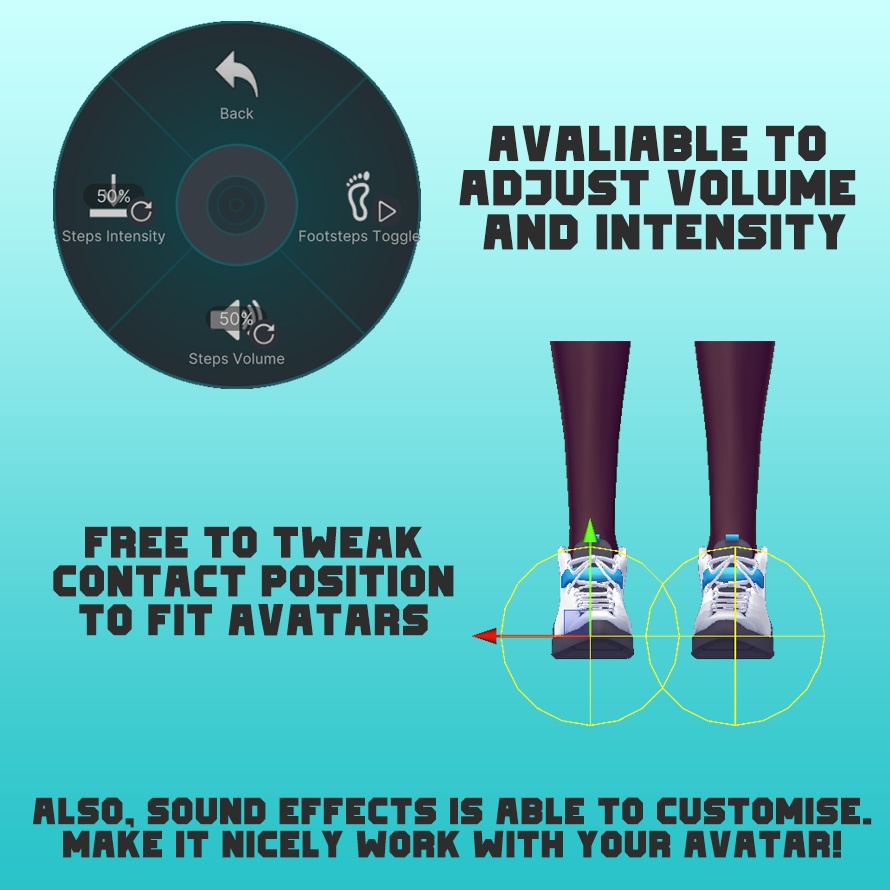 【MA対応】Easy Footstep System / 簡易足音システム - VII_PRODUCTIONS_ - BOOTH