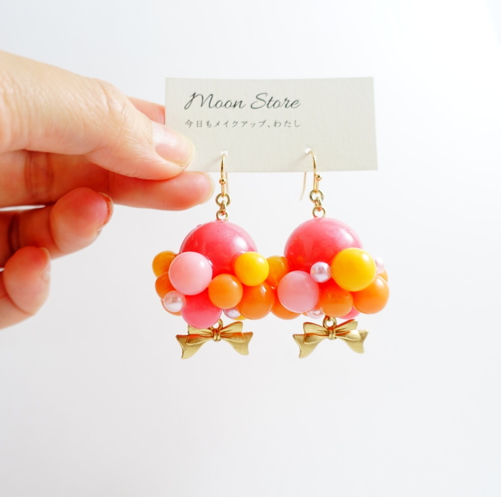 ミニチュアピアス・イヤリング[怪盗セイントテールのバルーン] - MOON STORE - BOOTH