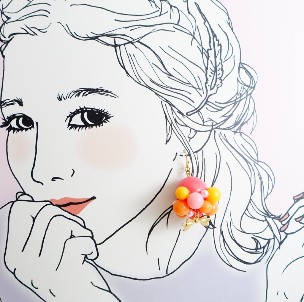 ミニチュアピアス・イヤリング[怪盗セイントテールのバルーン] - MOON STORE - BOOTH