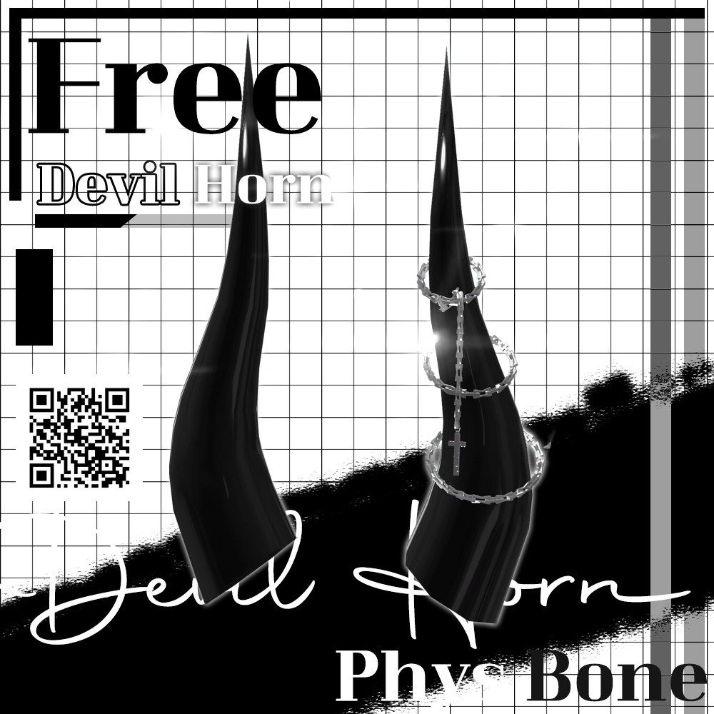 [無料/Free] Devil Horn (VRC/PB) - ki-ne Cave - BOOTH