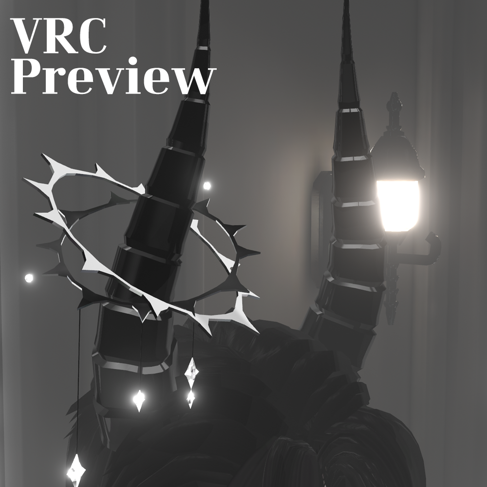 [無料/Free] Devil Horn&Tail (VRC/PB) - ki-ne Cave - BOOTH