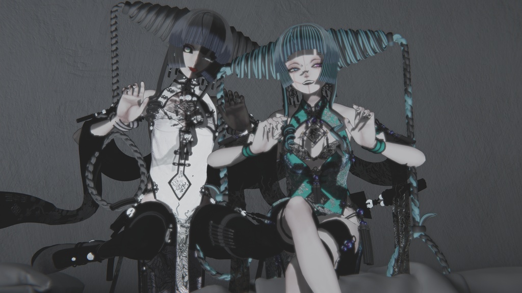 Two Tone Hanged Twin [Velnica/Pochi/Julius] - m.f. - BOOTH