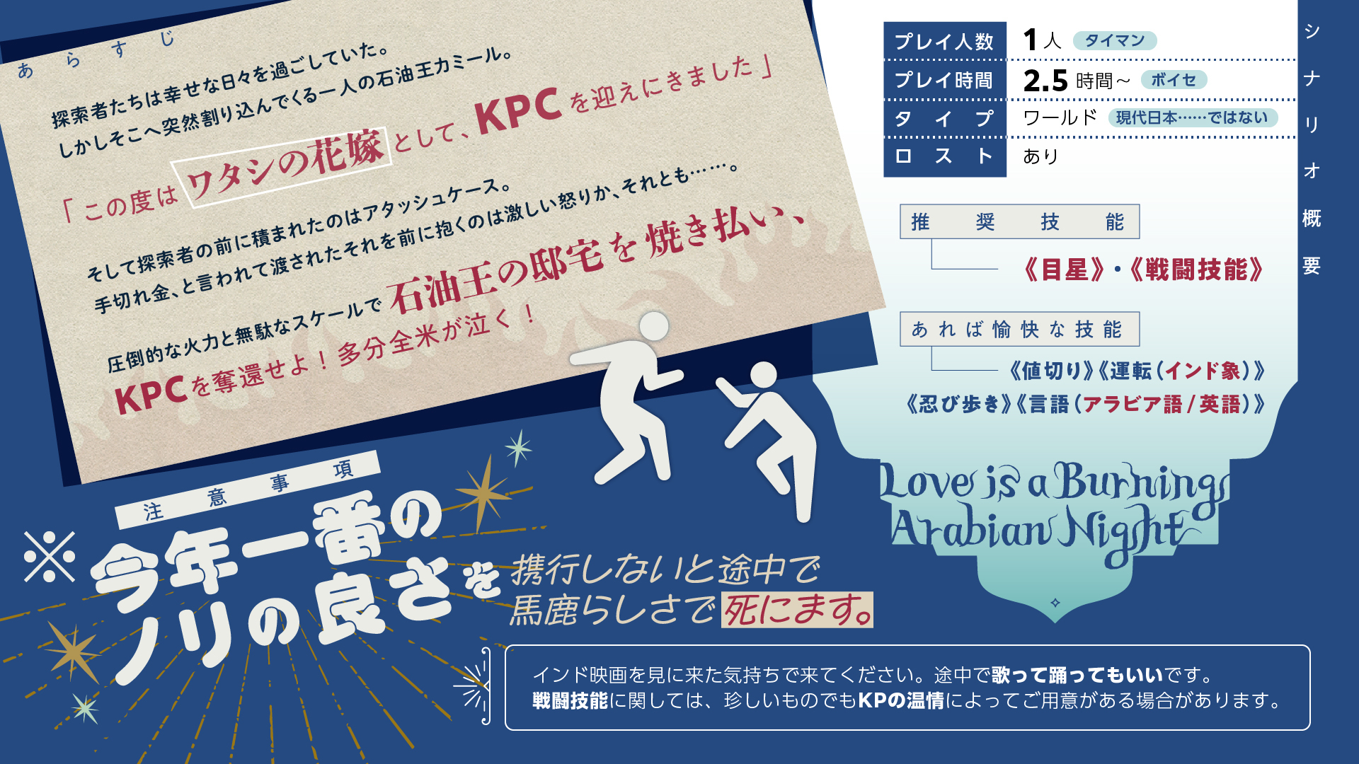 【CoC6】愛は灼熱のアラビアン・ナイト - -273℃ - BOOTH