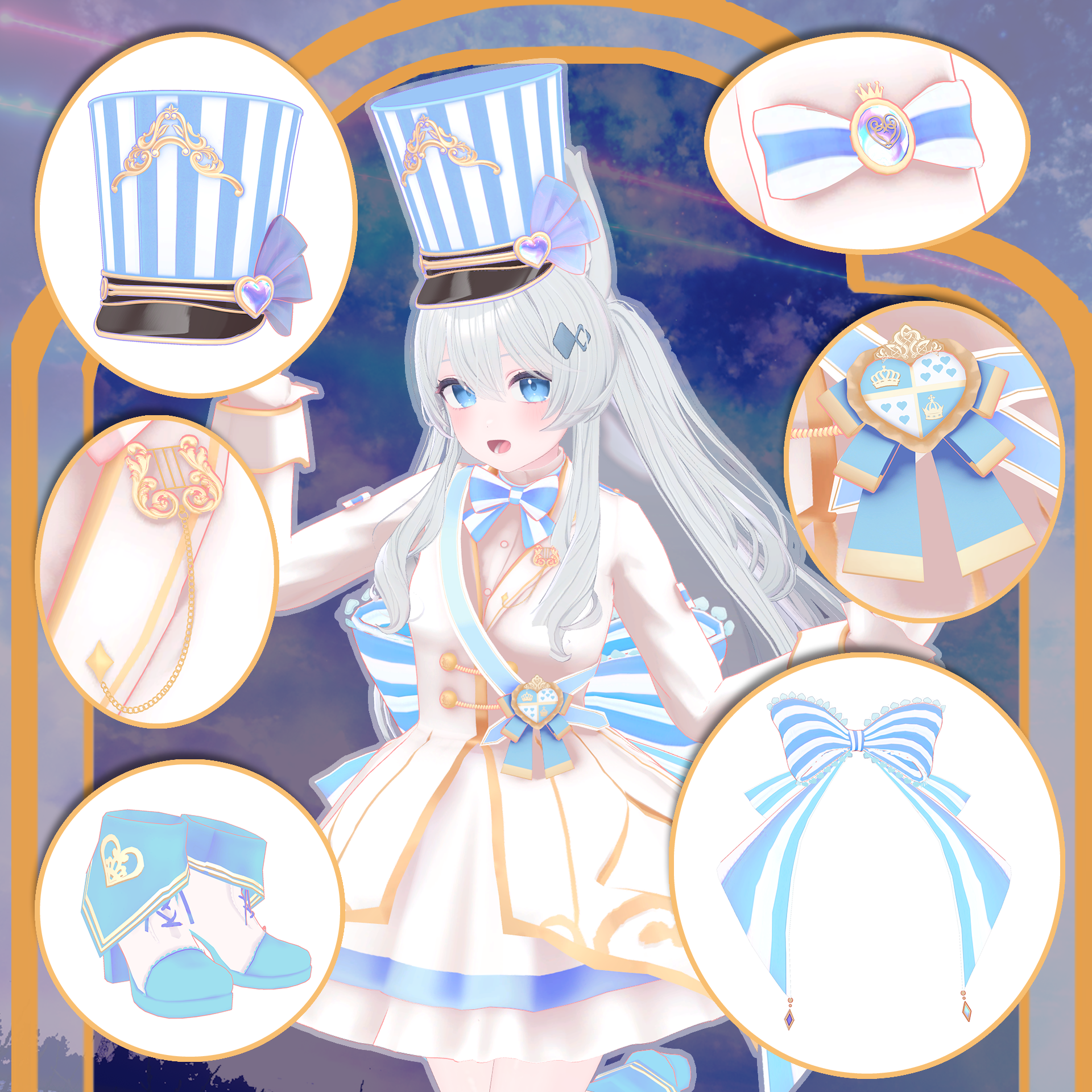 【ライム -Lime- 対応】ORCHESTRA UNIFORM【VRChat向け衣装モデル MA対応】 - Royal Syth - BOOTH