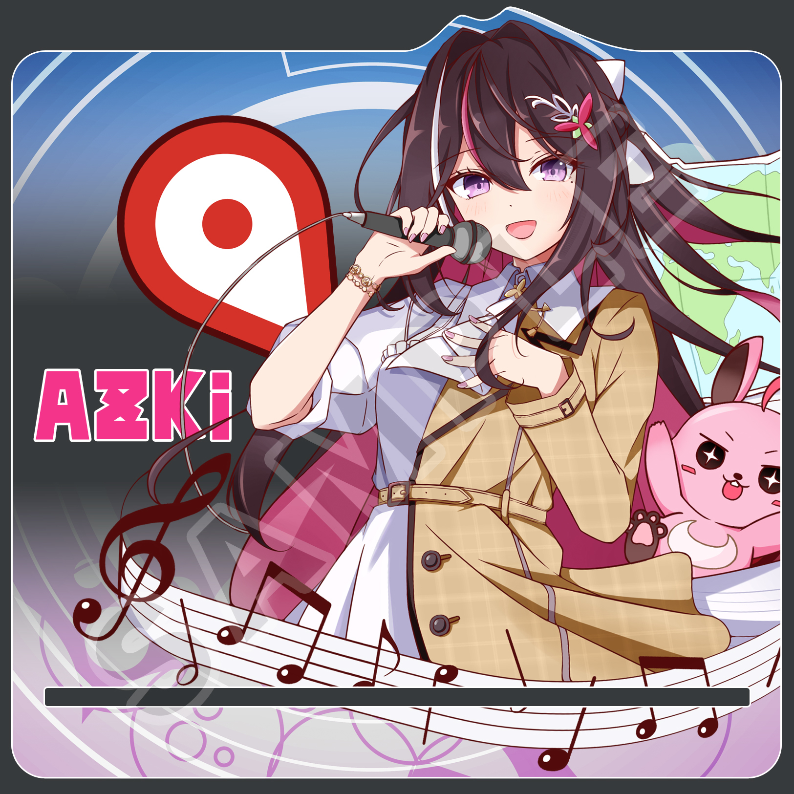 アクリルスマホスタンド AZKi - 幻奏月華園 in BOOTH - BOOTH