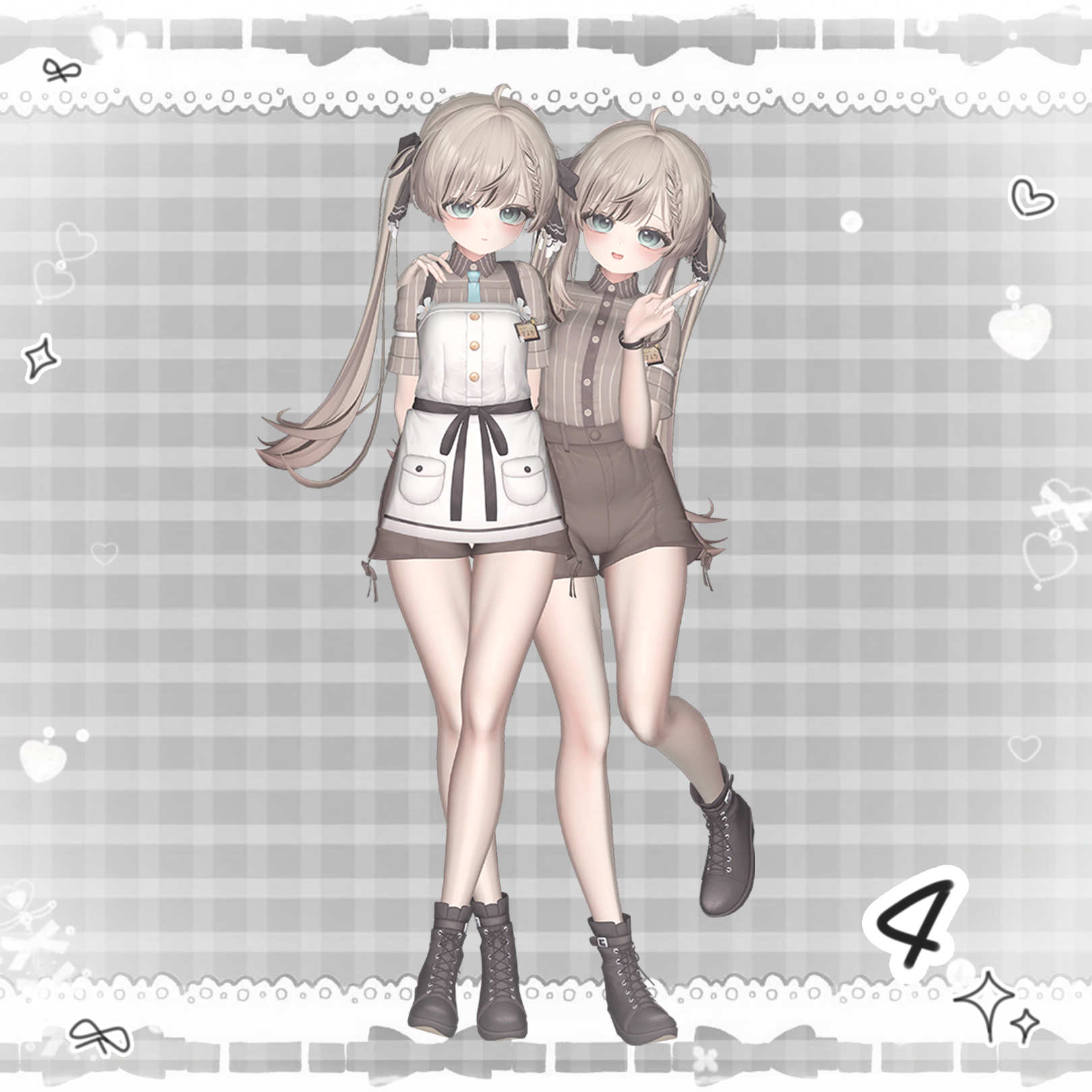 🤍Meoow! pose Set 二人ポーズ 12個🤍 - Meoow! - BOOTH