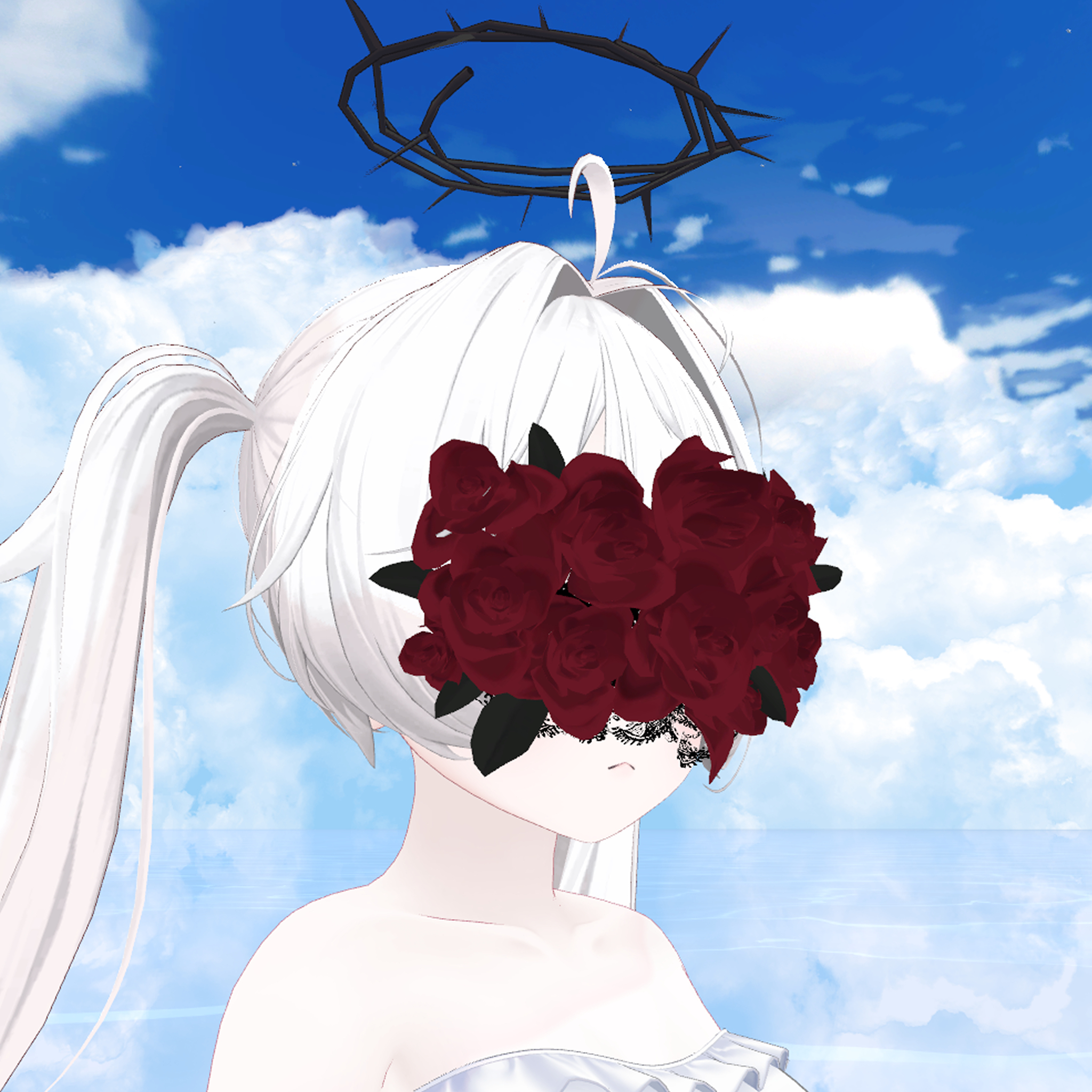 【VRChat向け】Flower Eyemask - かぷち～のしょっぷ - BOOTH