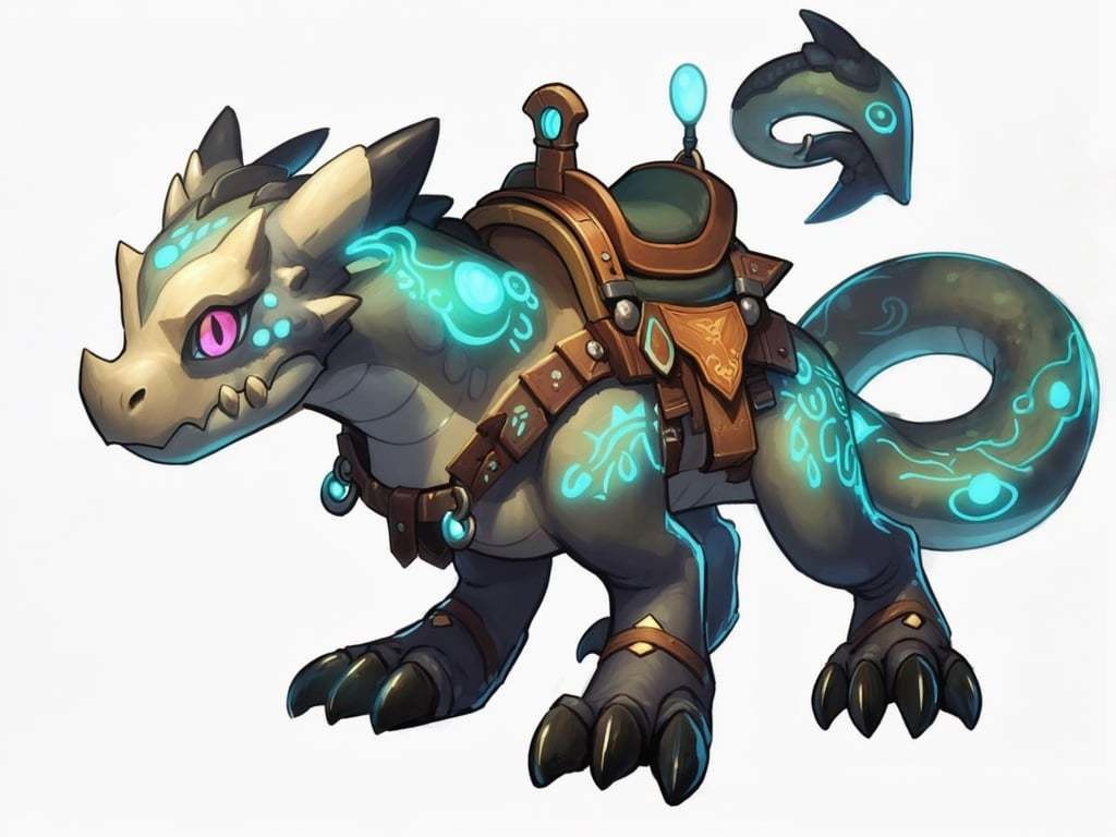 Mystic Saddleback Lizard - gameready - BOOTH