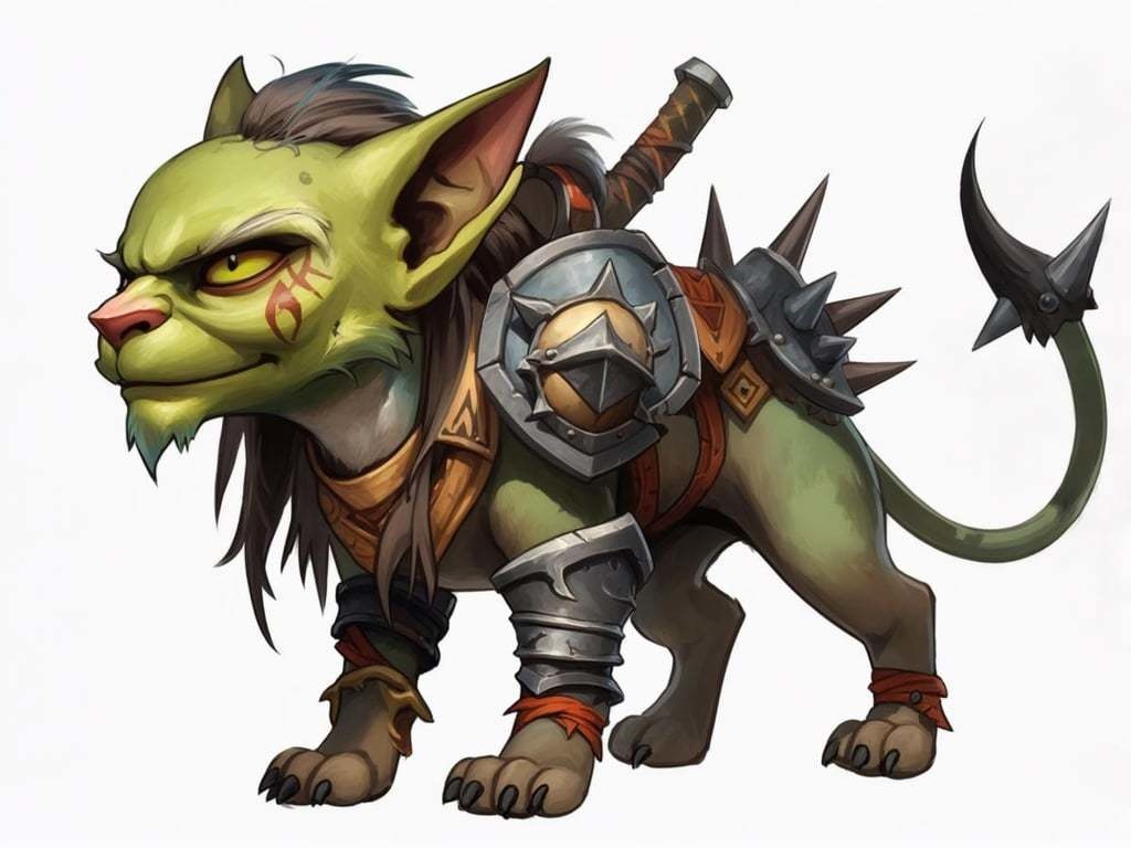 Goblin Warrior Cat - gameready - BOOTH