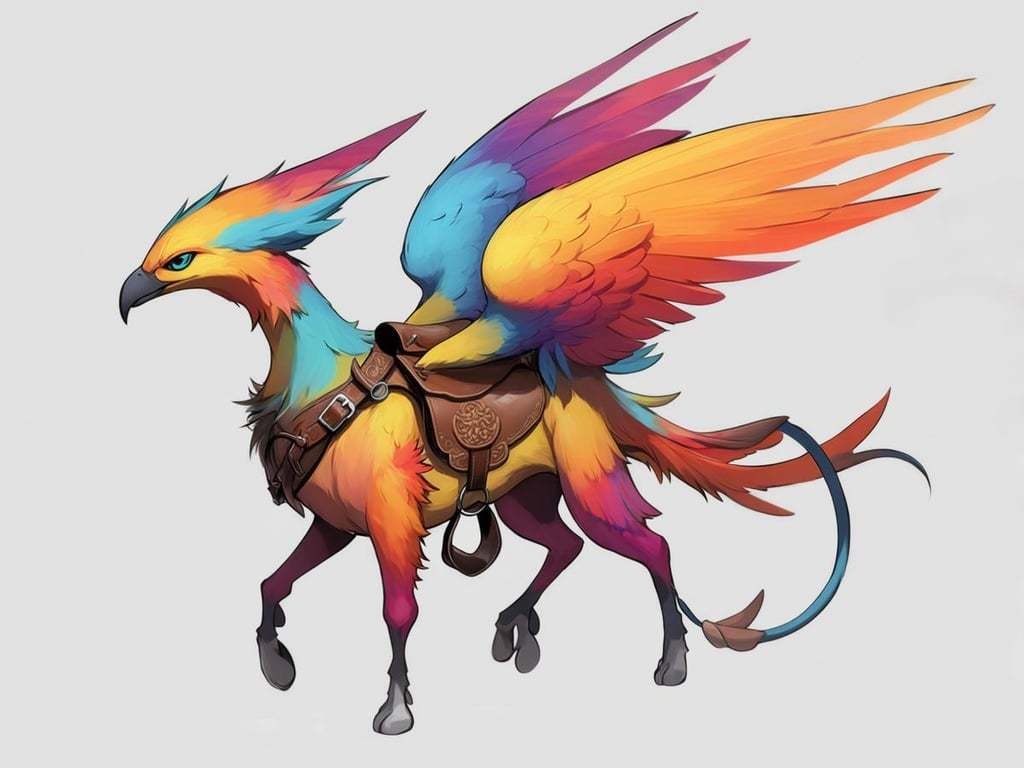 Prismatic Griffin - gameready - BOOTH