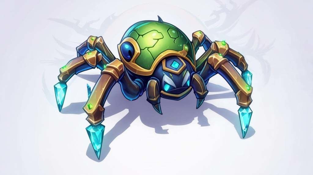 Crystal Spider - gameready - BOOTH