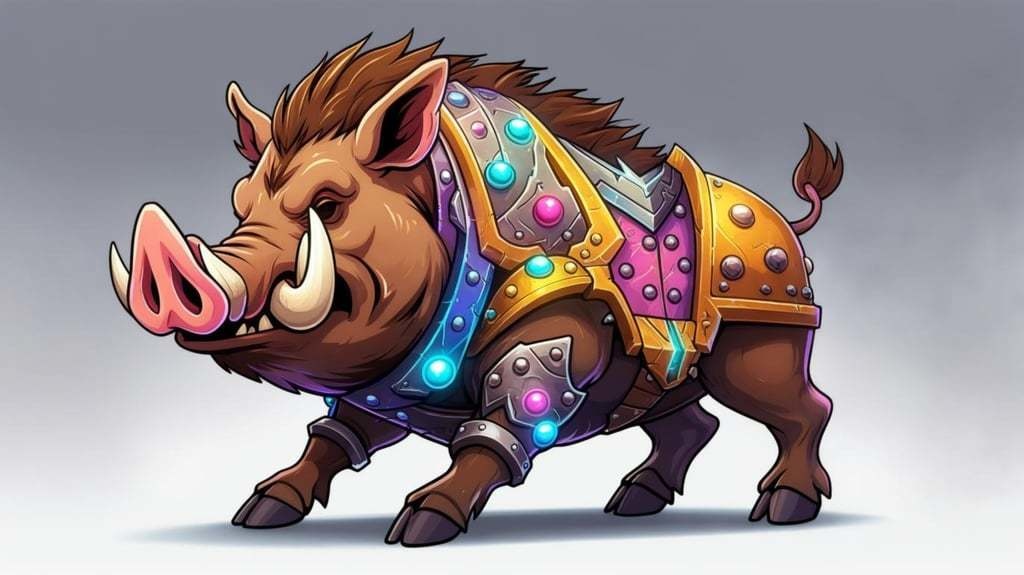 Battle Boar Champion - gameready - BOOTH