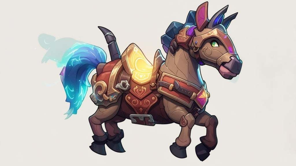 Arcane Steed - gameready - BOOTH