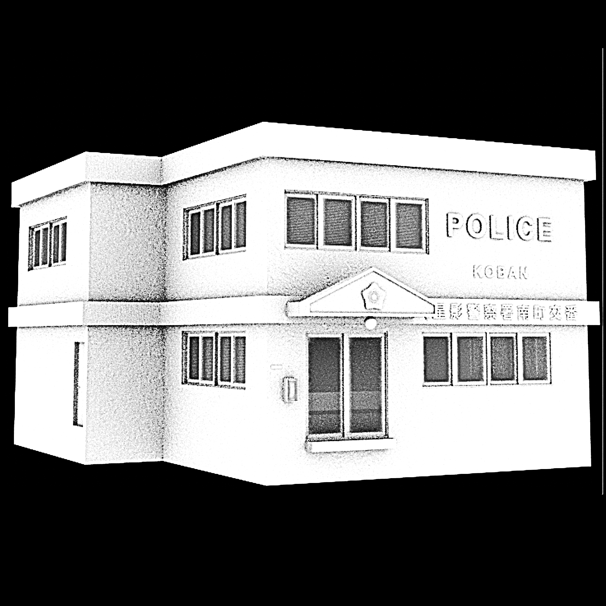 【3Dモデル】交番/KOBAN/POLICE BOX/PB - yama's_shop - BOOTH
